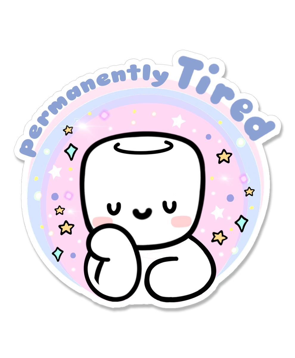 STICKER FLAKE - COCOA - PERMANENTLY TIRED - F359