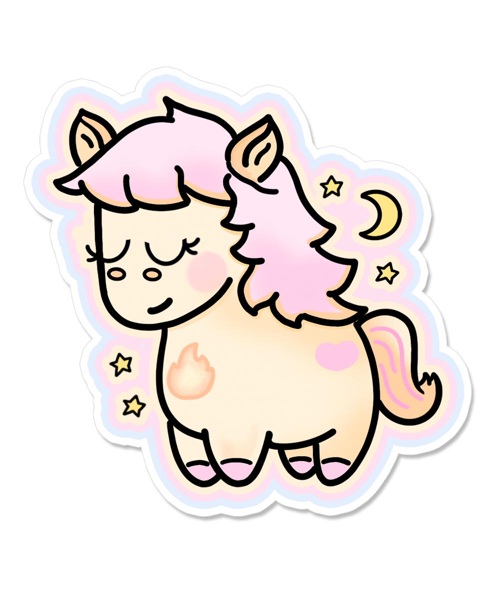 STICKER FLAKE - FIRE HORSE LNY 2026 - F379