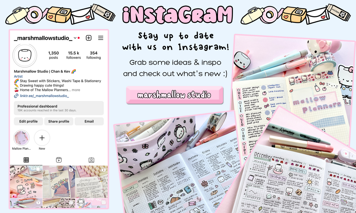 Marshmallow Studio Australian Planner Stickers in Australia Worldwide ...
