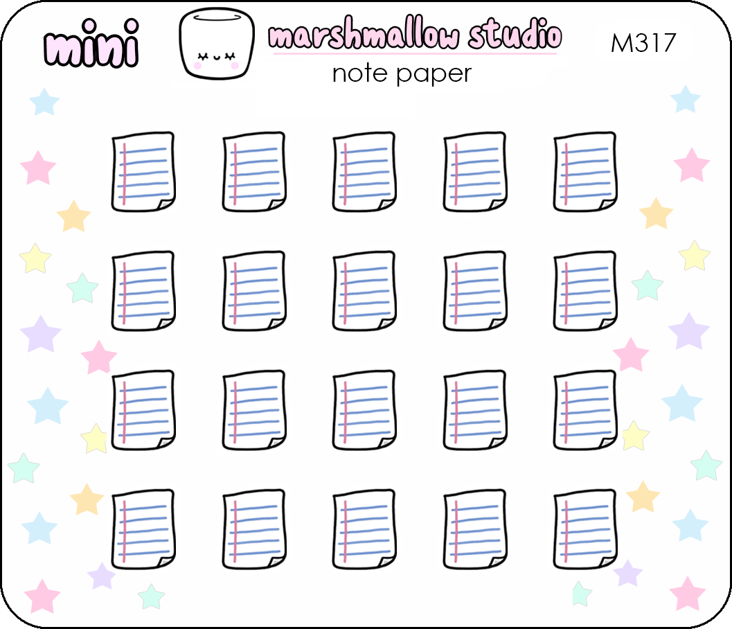 MINI STICKERS - NOTE PAPER - M317