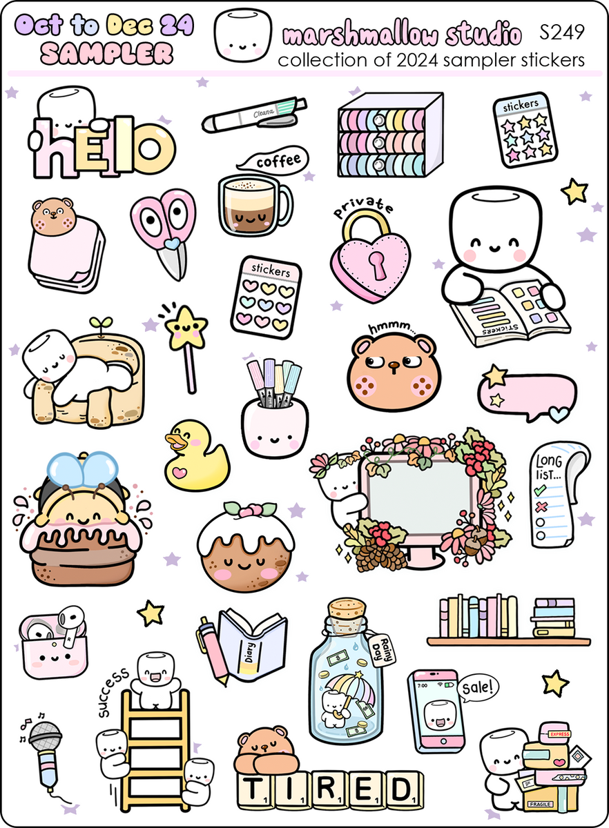 2024 OCT TO DECEMBER - PLANNER STICKERS - S249