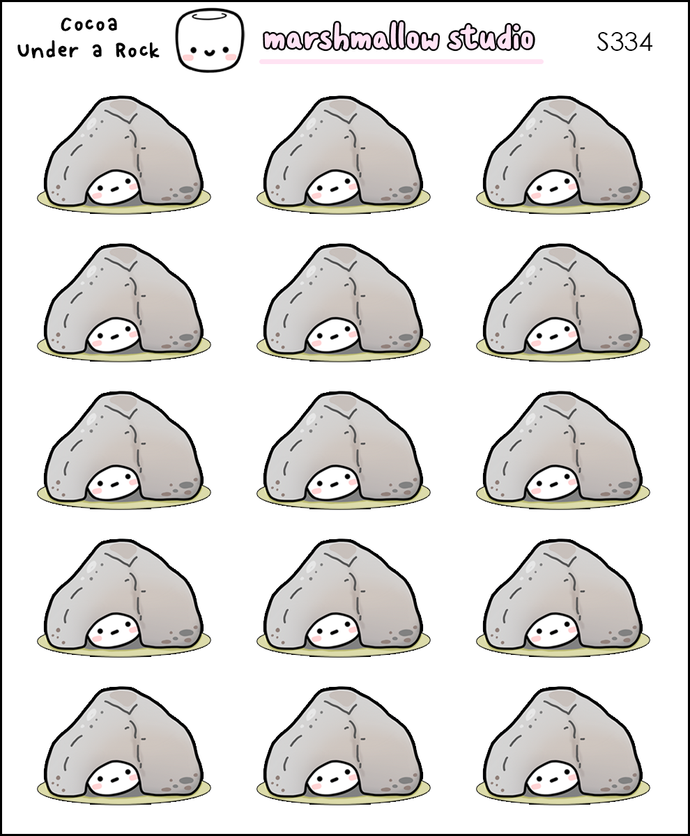 COCOA UNDER A ROCK - PLANNER STICKERS - S334