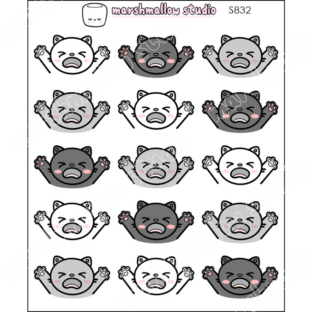 CATS & KITTIES STICKERS - FREAK OUT! - S832