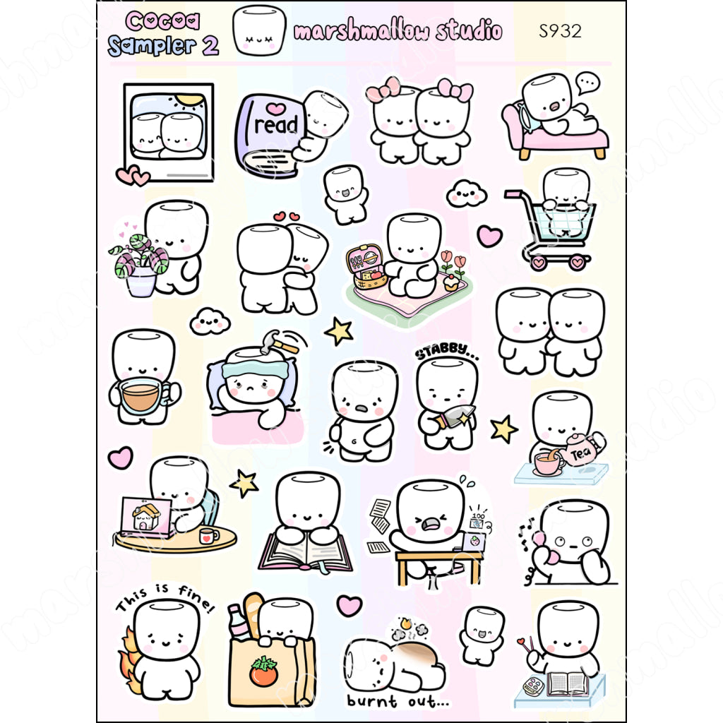 COCOA BUNNY - PLANNER STICKERS - S914