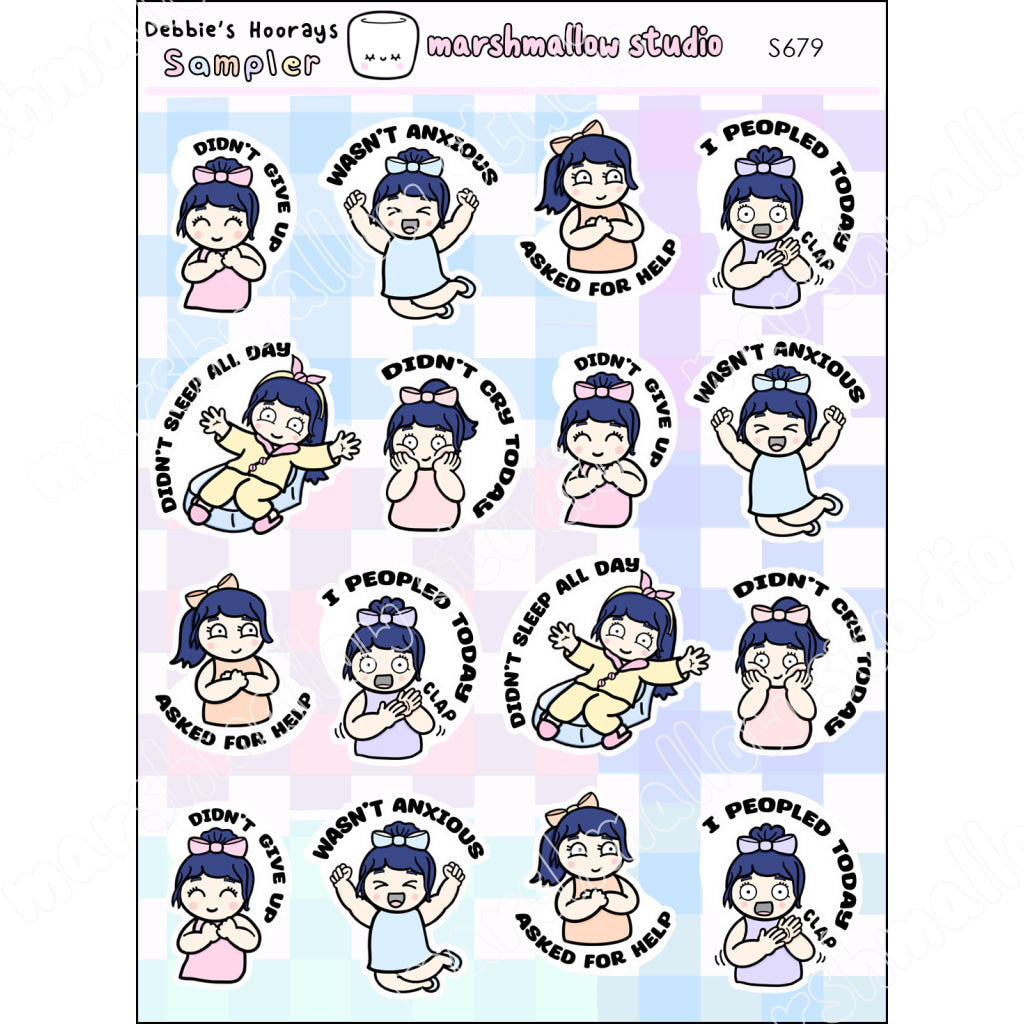 DEBBIE DOWNER - TODAY'S HOORAYS STICKERS - S679