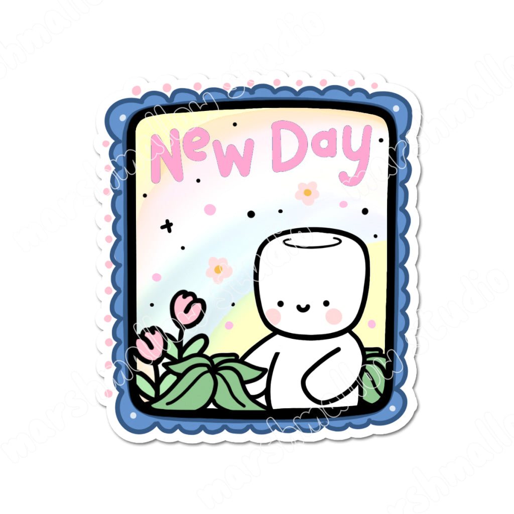 DIGITAL DOWNLOAD - COCOA STAMP - NEW DAY