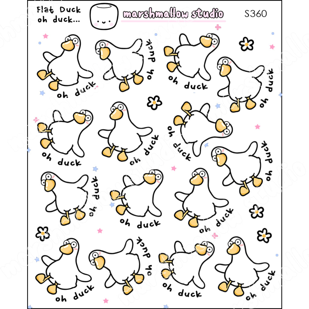 FLAT DUCK - OH DUCK... - PLANNER STICKERS - S360