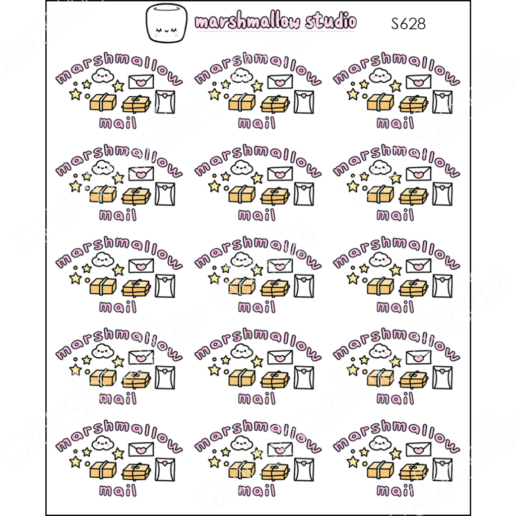MARSHMALLOW MAIL STICKERS - S628