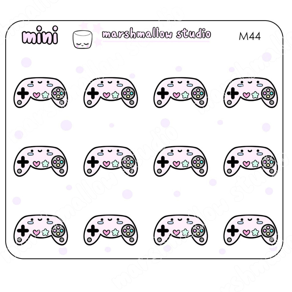 MINI GAME CONTROLLER - MINI PLANNER STICKERS - M44