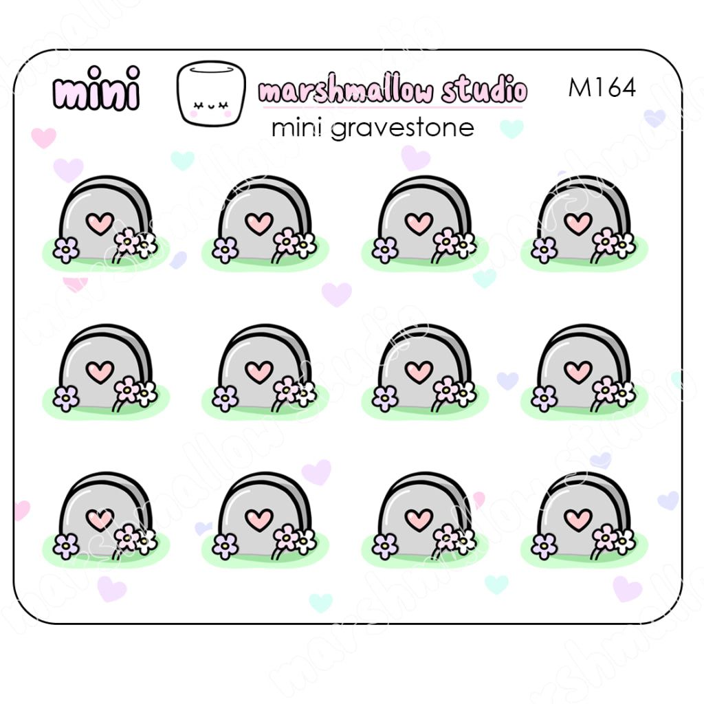 MINI STICKERS - GRAVESTONE - M164