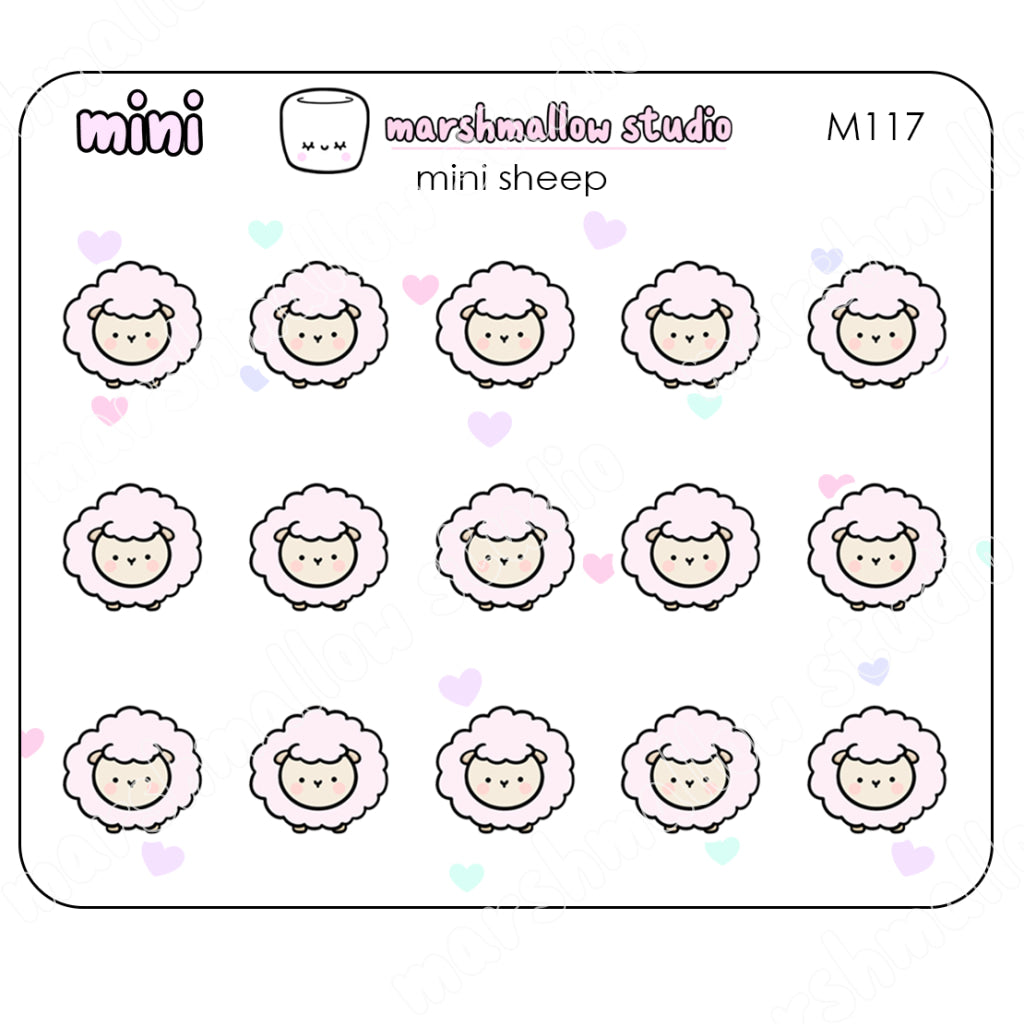 MINI STICKERS - SHEEP - PLANNER STICKERS - M117
