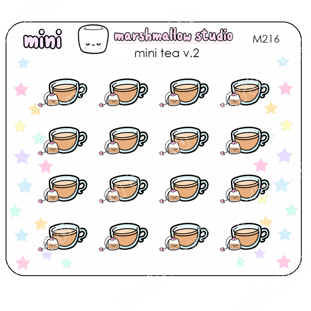 MINI STICKERS - TEA V.2 - PLANNER STICKERS - M216