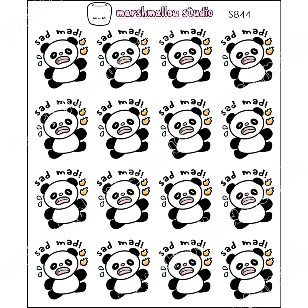 "SAD MAD" PANDA - STICKERS - S844