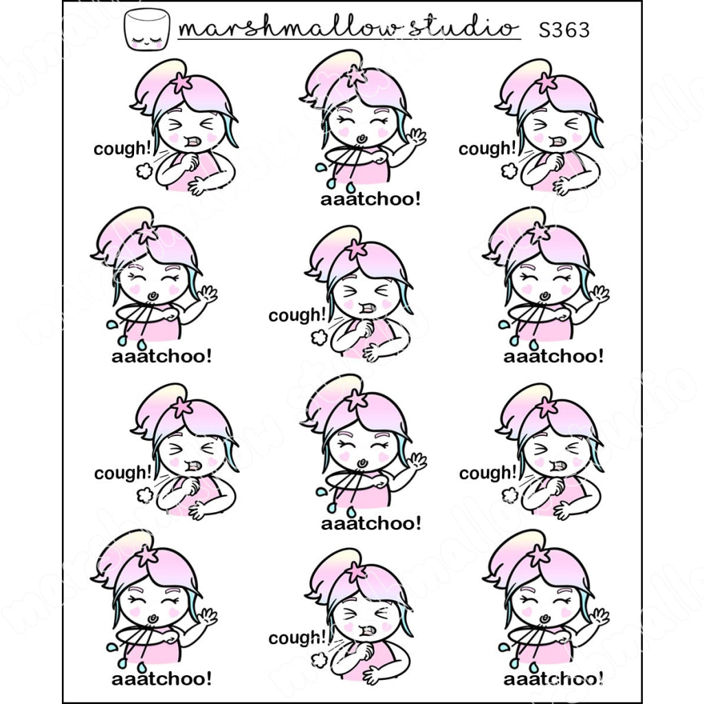 SHEILA SUGAR - SNIFFLES & SNUFFLES - PLANNER STICKERS - S363