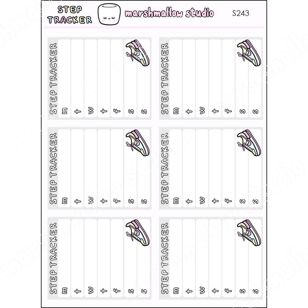 STEP TRACKER STICKERS - S243